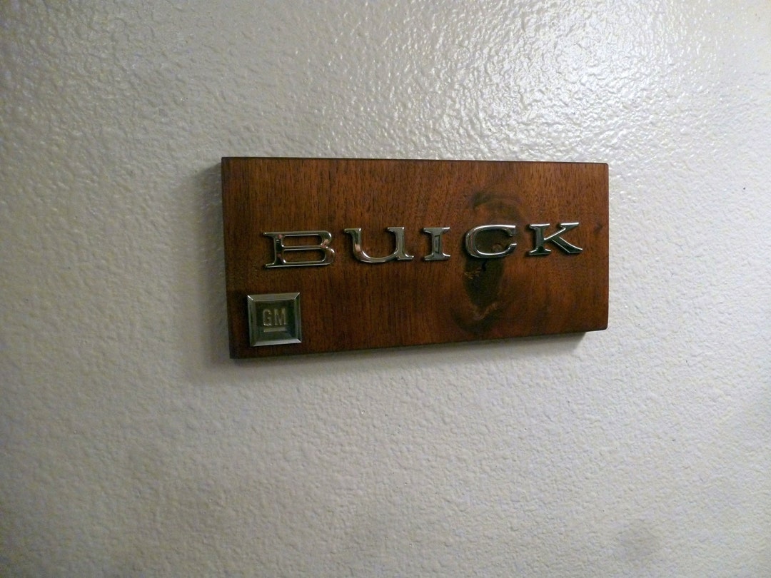 Buick Name Logo Emblem Wall Plaque Unique Automotive Art With an ...