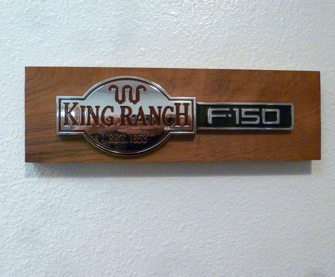 Ford F150 King Ranch Script Emblem Wall Plaque AE-150A Unique ...