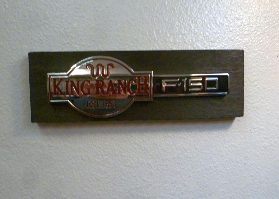 Ford F150 King Ranch Script Emblem Wall Plaque AE-152A Unique ...