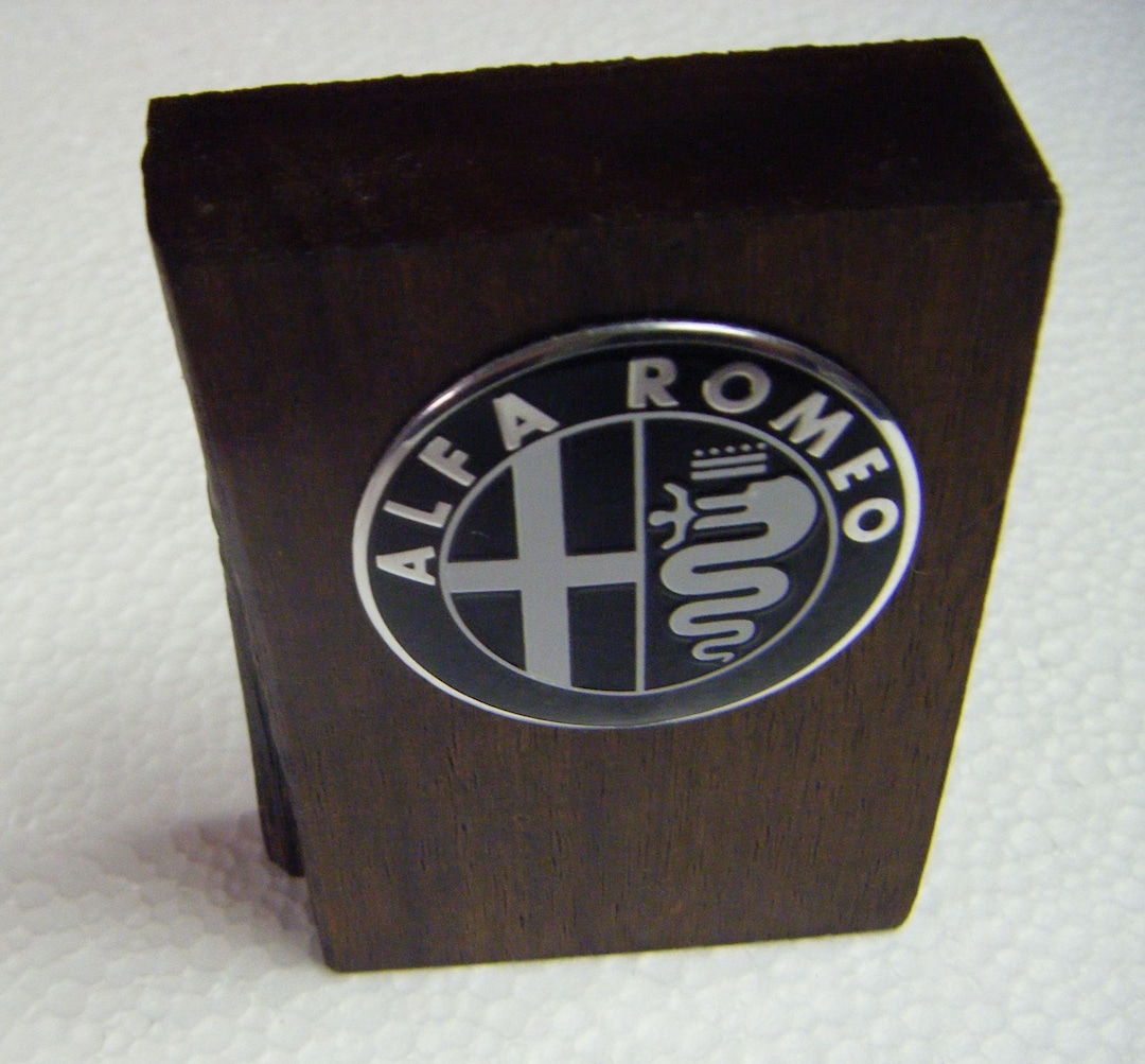 Alfa Romeo Script Emblem Desk Plaque AE-077 Unique - Etsy