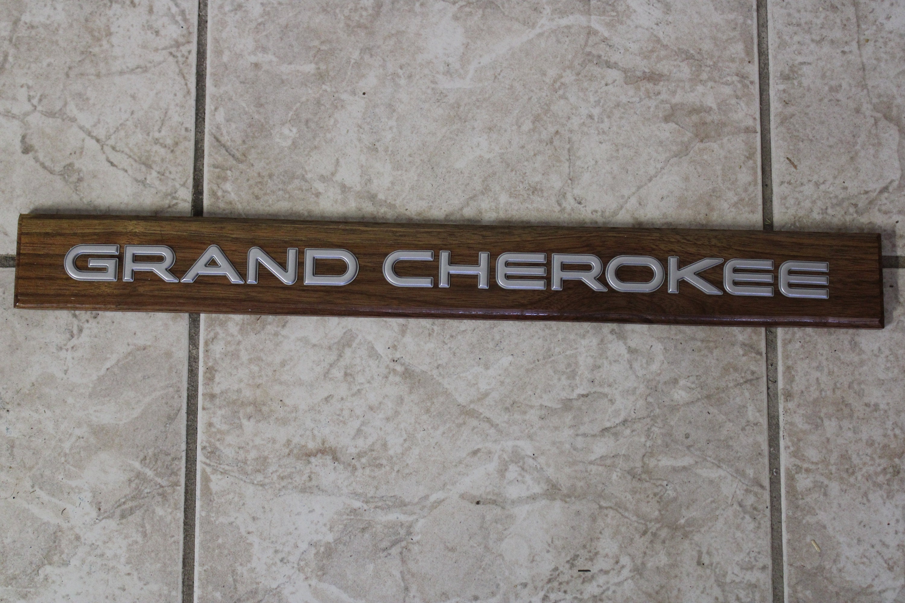 Jeep Grand Cherokee Script Emblem Wall Plaque unique - Etsy
