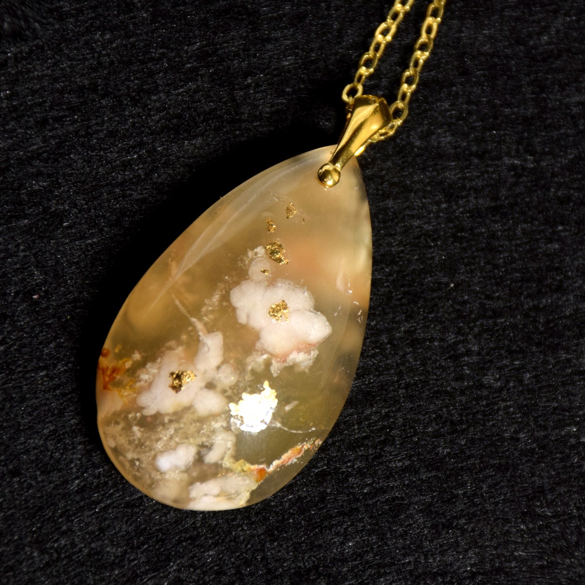 Stunning Sunny Gold and Cream Translucent Gold Cherry Blossom - Etsy