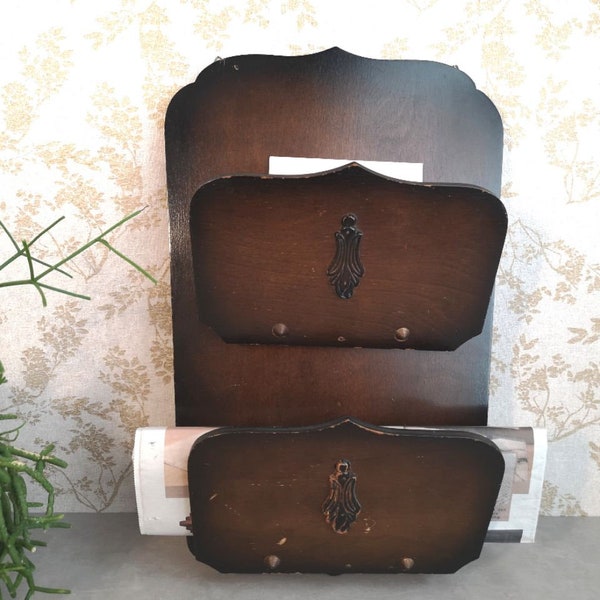 Wall Mounted Magazine Rack - Etsy