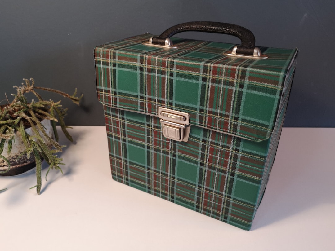 Vintage Vinyl Storage Case for Single Records, 45 Rpm, Record Holder ...