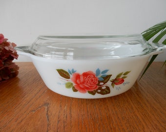 Pyrex Cottage Rose - Etsy