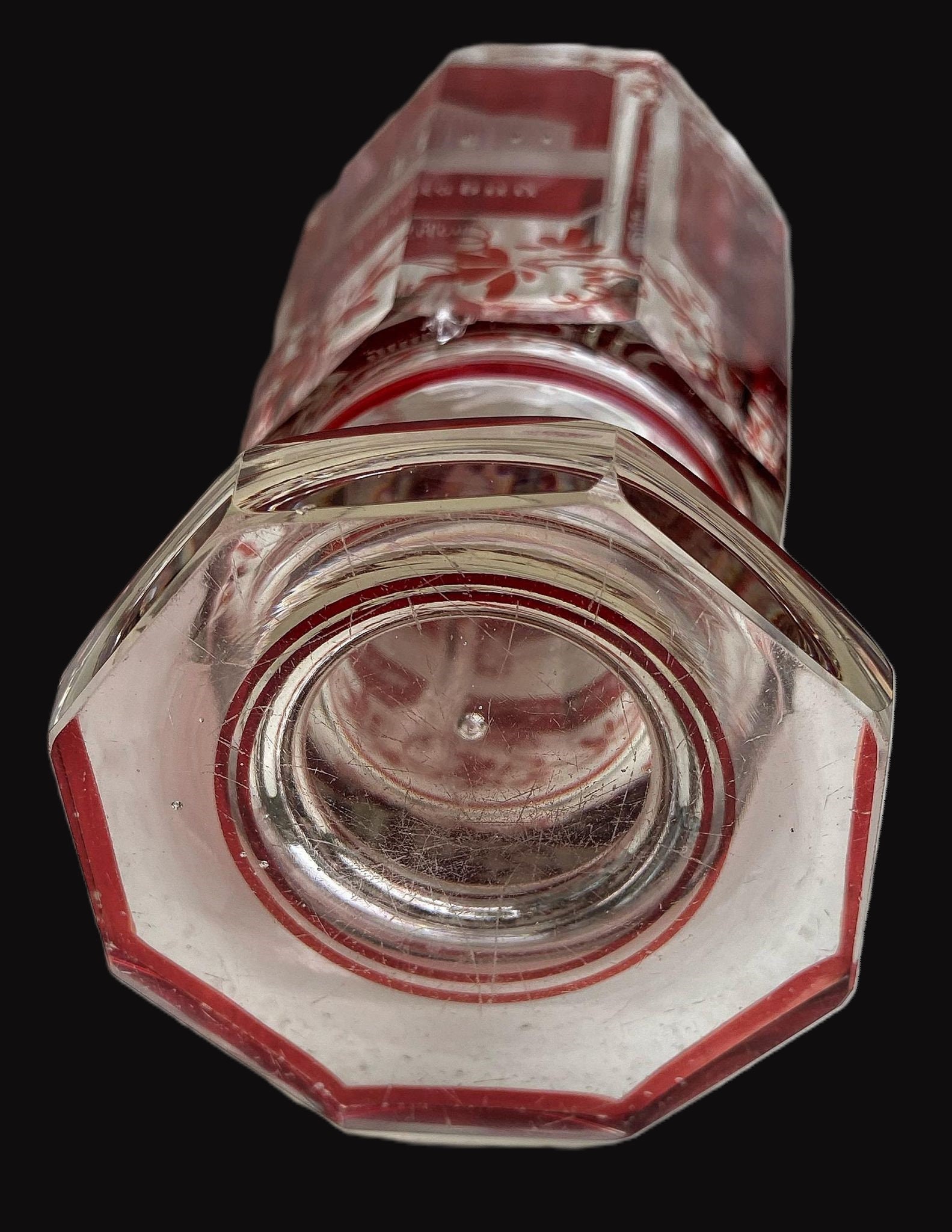 Antique Biedermeier Bohemian Glass Spa Goblet 19th.c. Teplitz - Etsy