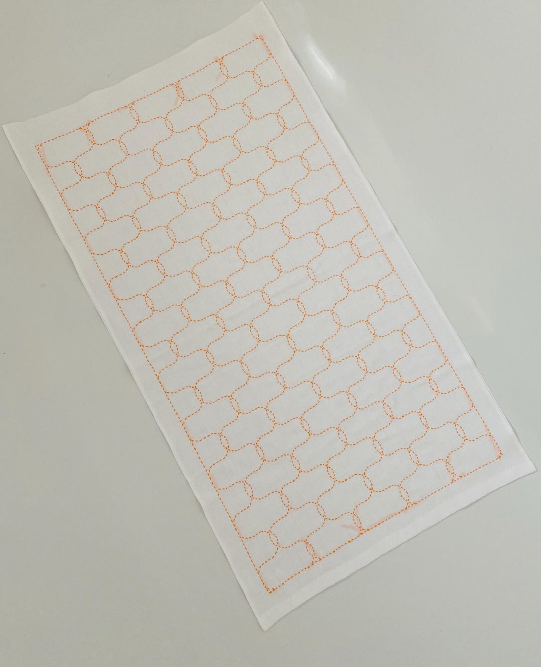 Sashiko Japanese Embroidery Towel hana-fukin Amimon Stitch - Etsy