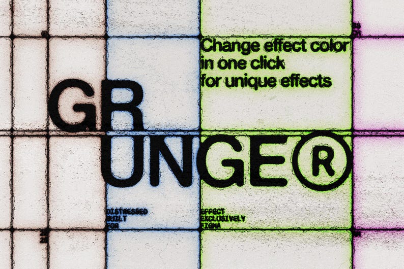 Figma Grunge Text Effect Template, Distressed Typography Tool, Vintage ...