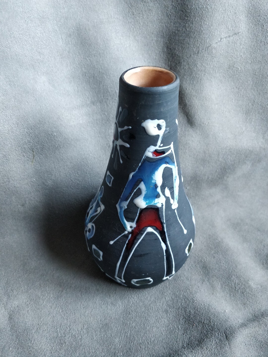 50s Italian Ceramic Vase, Luigi Santi & Biancoli Cattolica / Rimini - Etsy