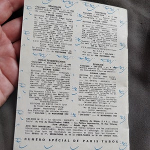 Chi Chi, a Special Edition Print From Paris Tabou Erotic Magazine, Ca ...