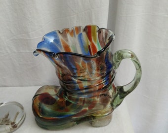 Glass Boot Vase - Etsy