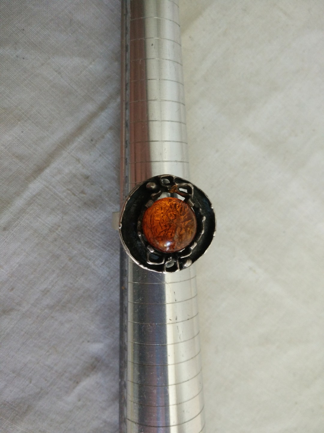 Brutalist Silver Ring, Theodor Klotz for Teka Pforzheim, Modernist, Mcm ...