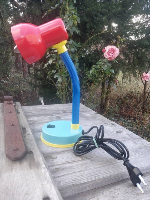 Memphis Style 80s Desk Lamp Colorfull True Vintage | Etsy