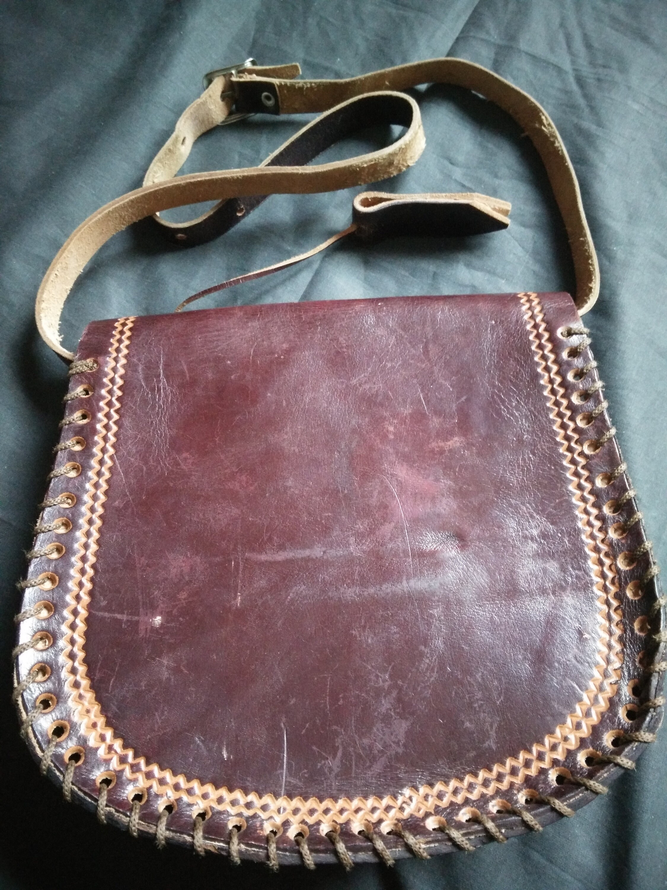 Tooled Latigo Leather Shoulder Bag Handbag Ladies Leather - Etsy