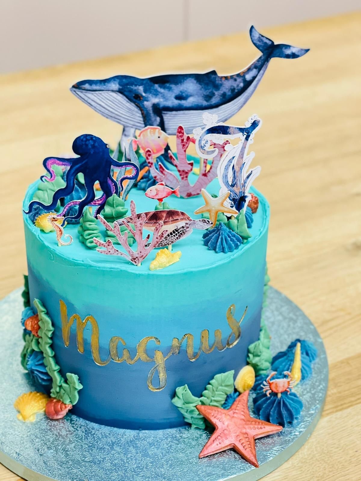 Ocean Cake Topper Sea Cake Topper Whale Cake Topper Under - Etsy UK