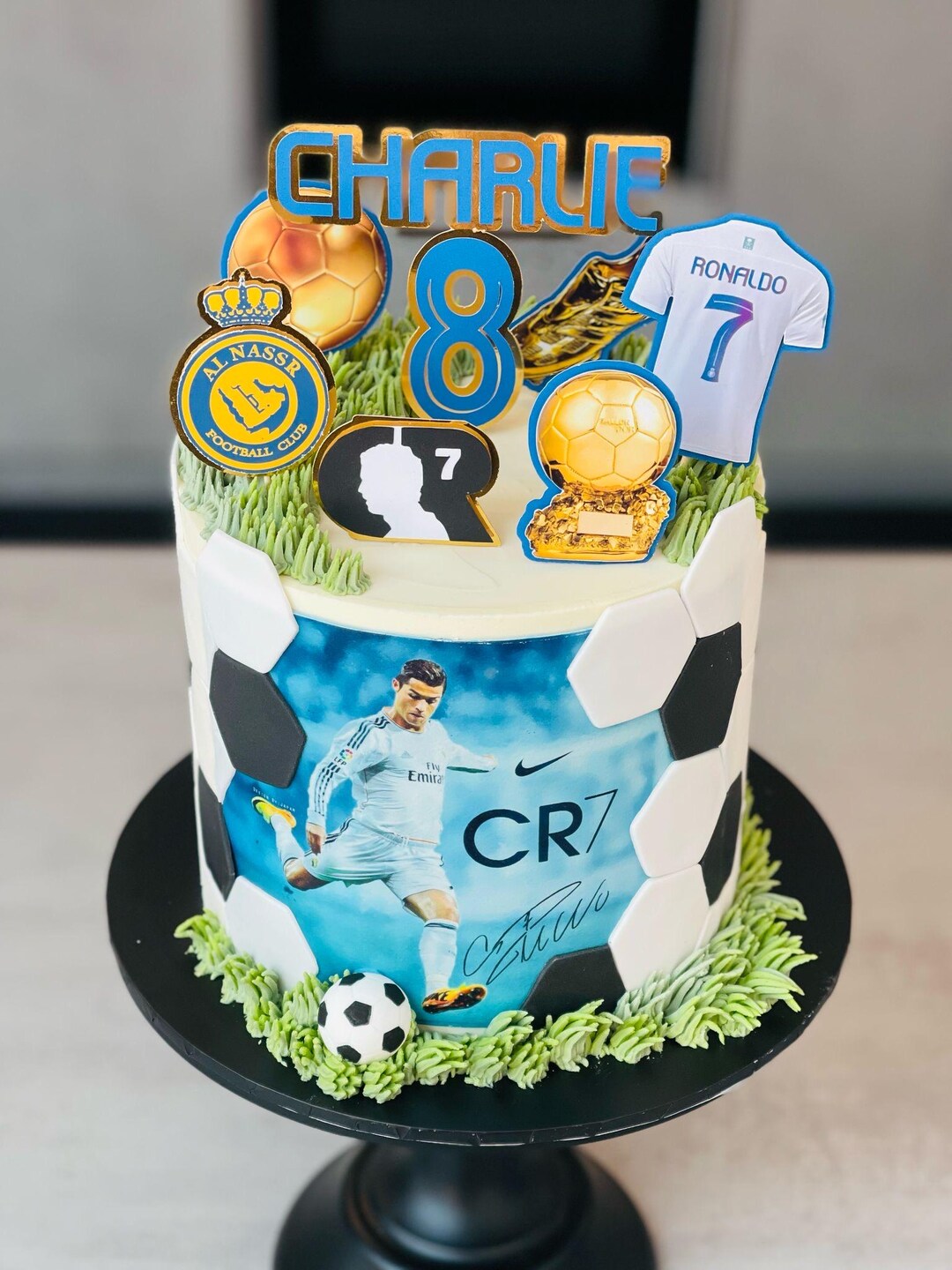 Ronaldo Cake Topper, CR7 Cake Topper, Cristiano Ronaldo Cake Topper, Al ...