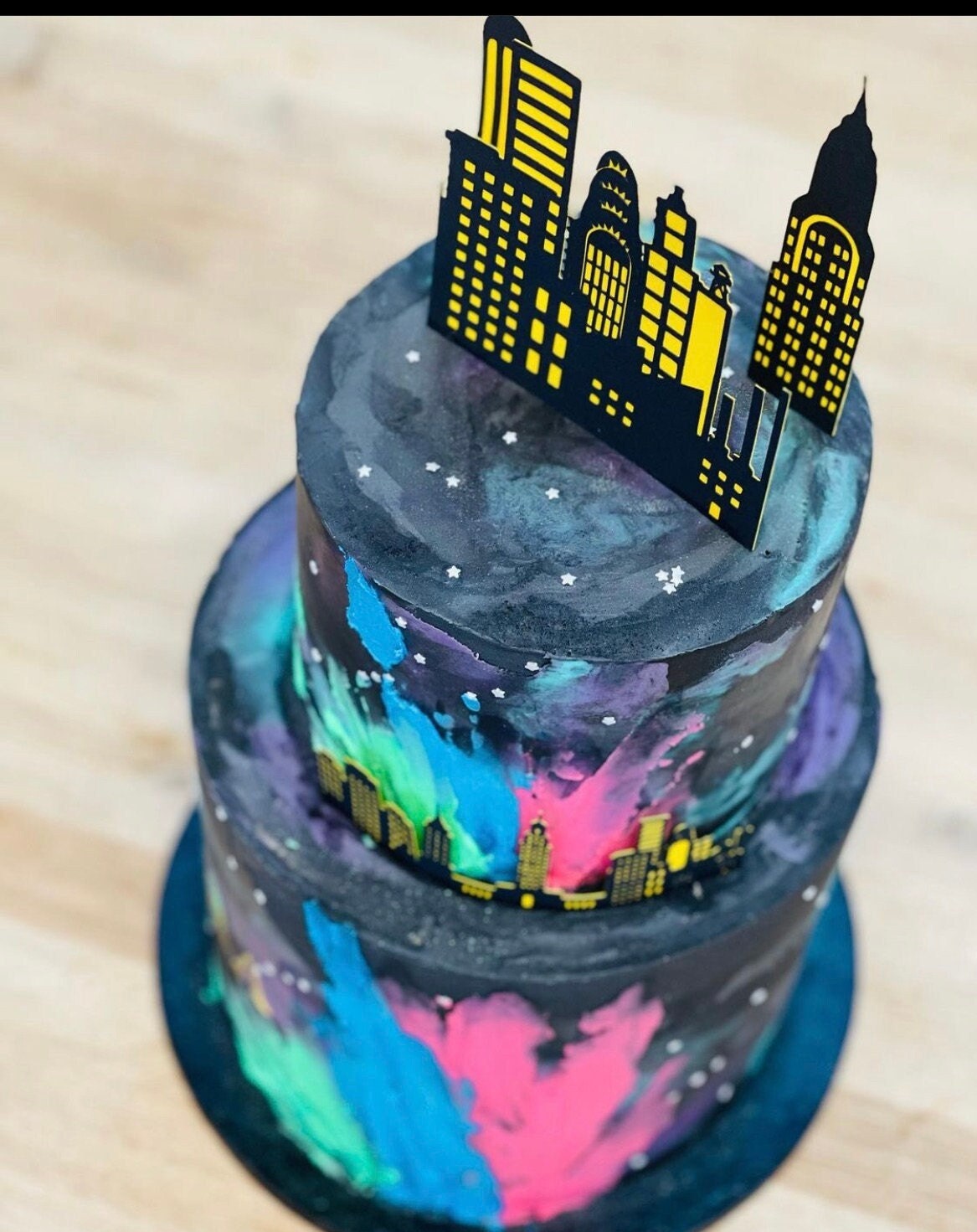 Comic Book Topper, Cartoon Building Topper, Building Cake Topper ...