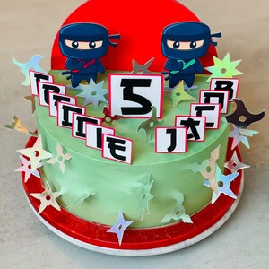 Ninja Cake Topper, Ninjago Cake Topper, Manga Cake Topper, Ninja ...