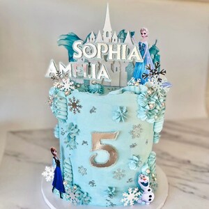 Ice Kingdom Cake Topper, Ice Queen Cake Topper, Frozen Themed, Elsa ...