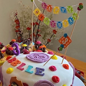 Happy birthday cake topper Coco cake topper day of the day | Etsy