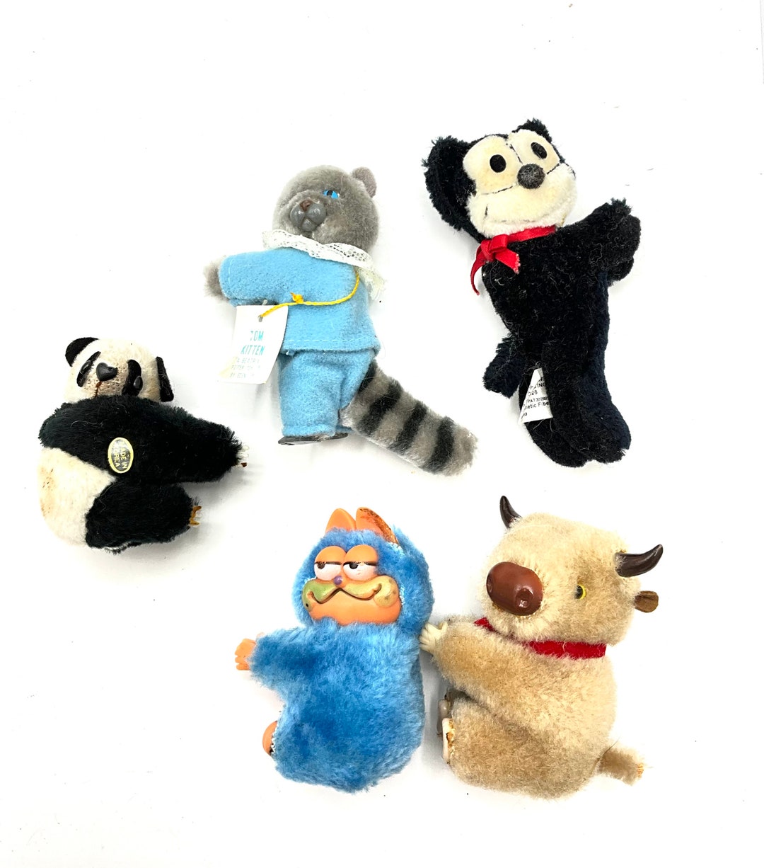 Gorgeous Collectible and Vintage Plush Pencil Clip Blue Garfield and ...