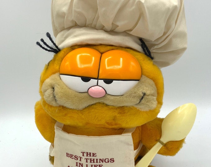 Gorgeous Collectible and Vintage Garfield Stuffed Animal, Chef, the ...