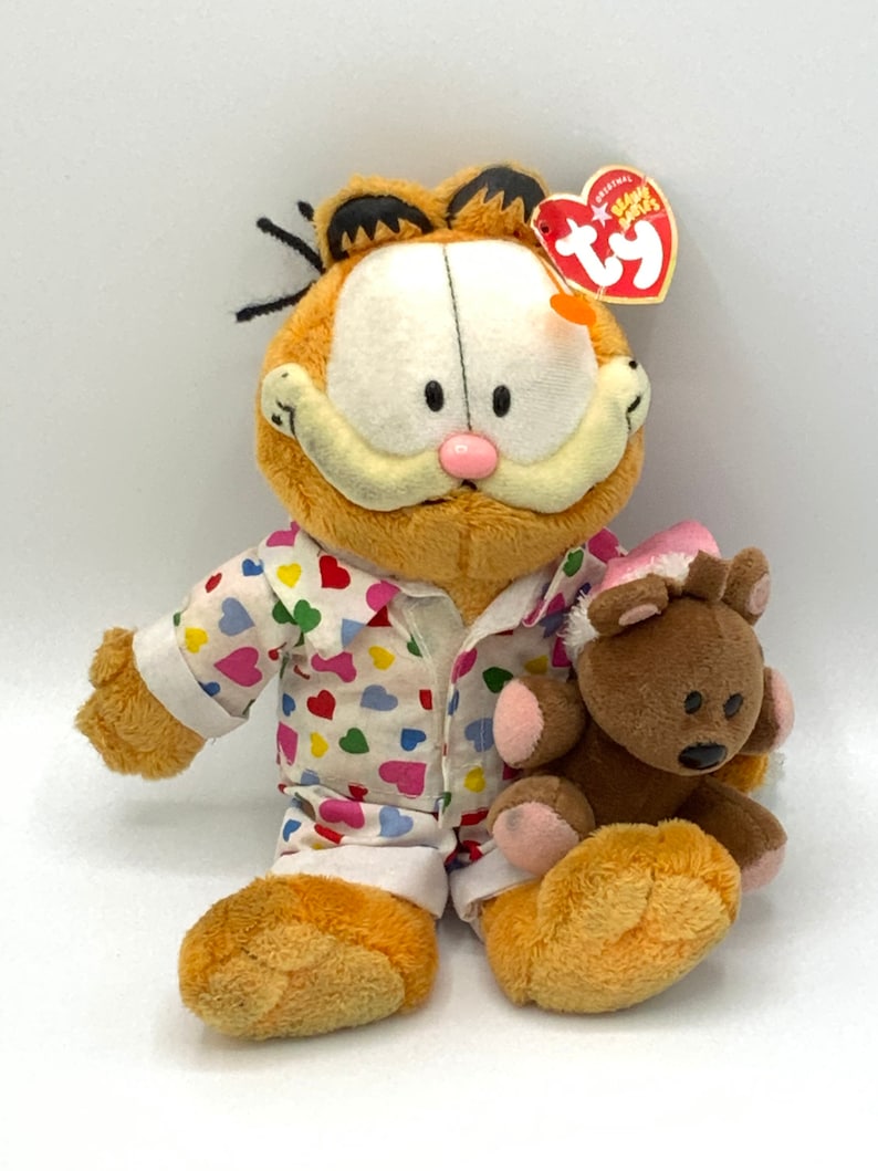 Gorgeous Collectible and Vintage Stuffed Garfield With PJ a - Etsy