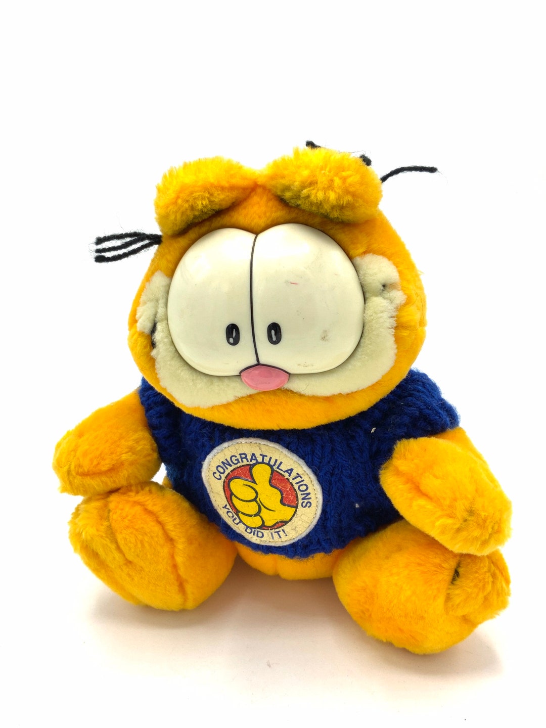 Gorgeous Collectible and Vintage Garfield With Blue T-shirt, Cat ...