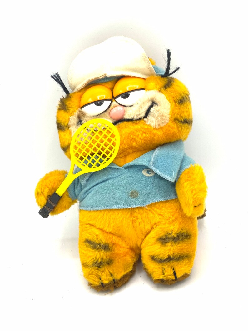 Gorgeous Collectible and Vintage Garfield is Playing Tennis - Etsy