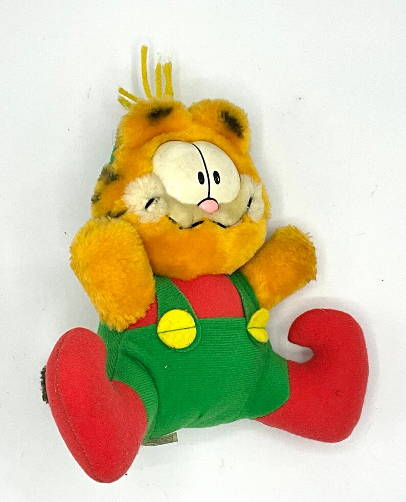 Gorgeous Collectible and Vintage Garfield as Elf, Cat Orange, Stuffed ...