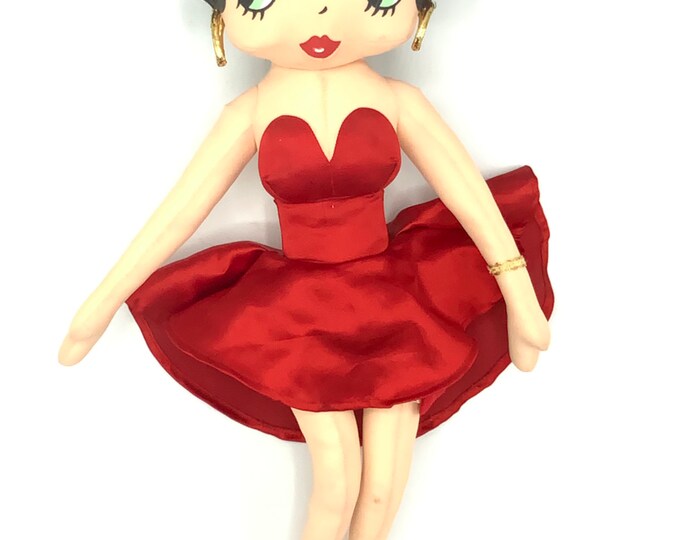 Gorgeous Collectible Betty Boop Stuff Doll, Tall. Red Dress. - Etsy
