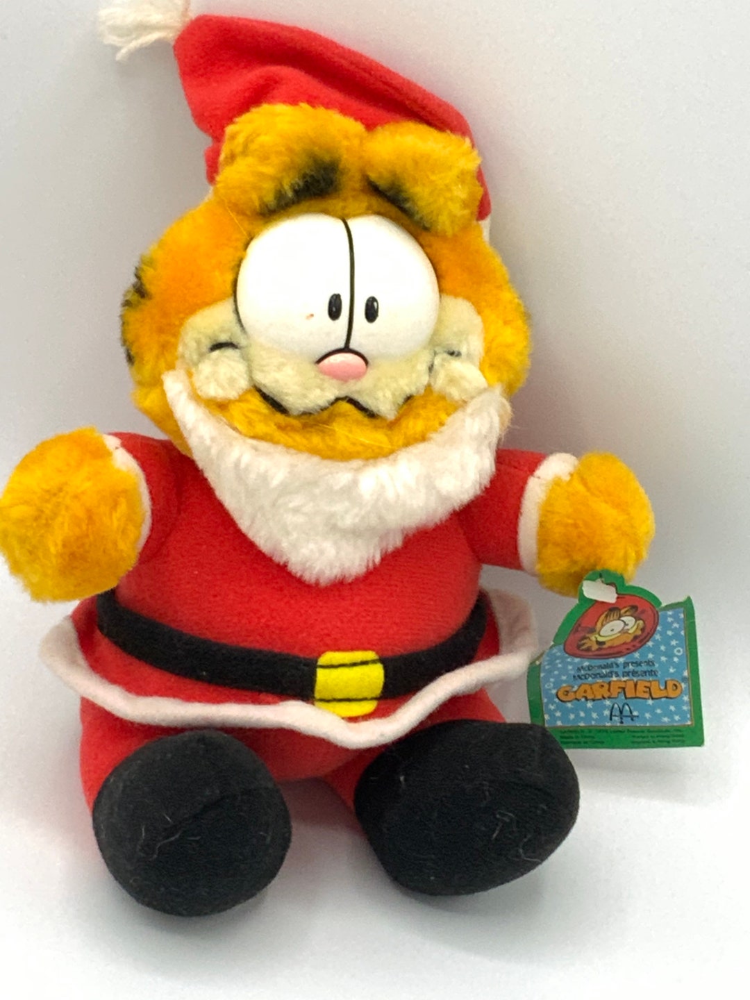 Gorgeous Collectible Vintage Stuffed Garfield as Santa Claus, Cat ...