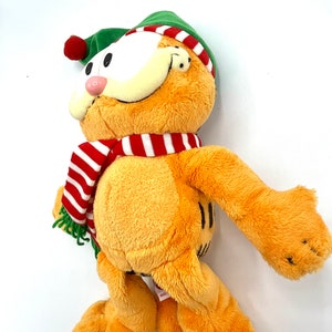 Gorgeous Collectible Vintage Stuffed Garfield Elf, With Scarfs, Push ...