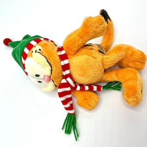 Gorgeous Collectible Vintage Stuffed Garfield Elf, With Scarfs, Push ...