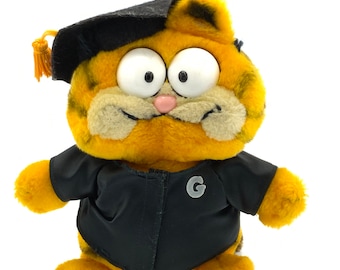 Vintage Garfield Plush Graduate, I'm Taking Offers Large Garfield 11 ...