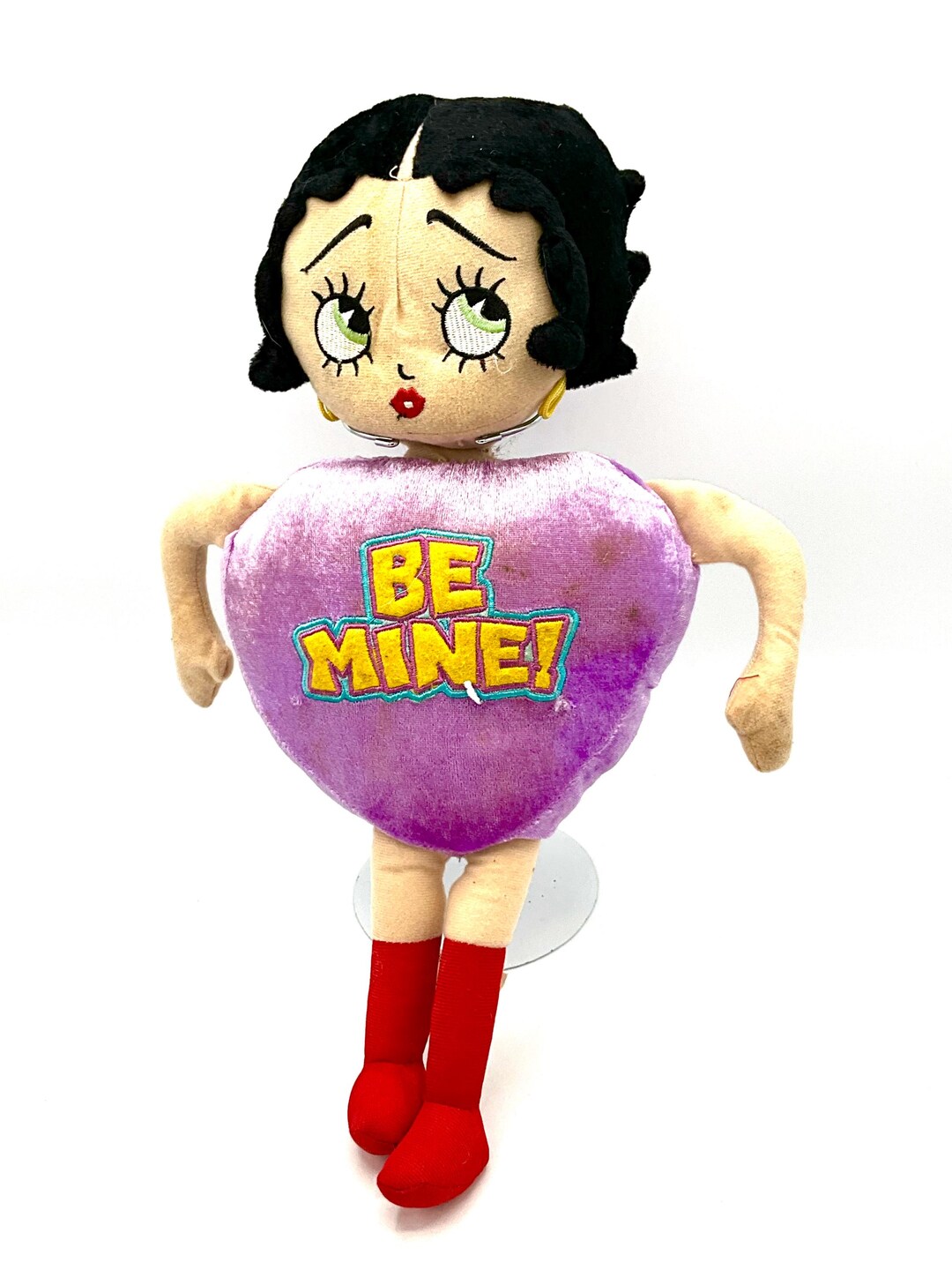 Gorgeous Collectible Betty Boop Stuff Doll With Purple Heart, Be Mine ...