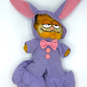 Gorgeous Collectible and Vintage Stuffed Garfield as a Rabbit, - Etsy