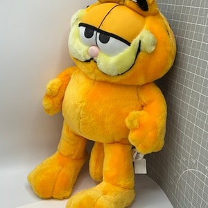 Gorgeous Collectible and Vintage Stuffed Garfield, Orange, Cat, Tall ...