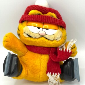 Gorgeous Collectible and Vintage Garfield With Skis Stuffed Animal, - Etsy