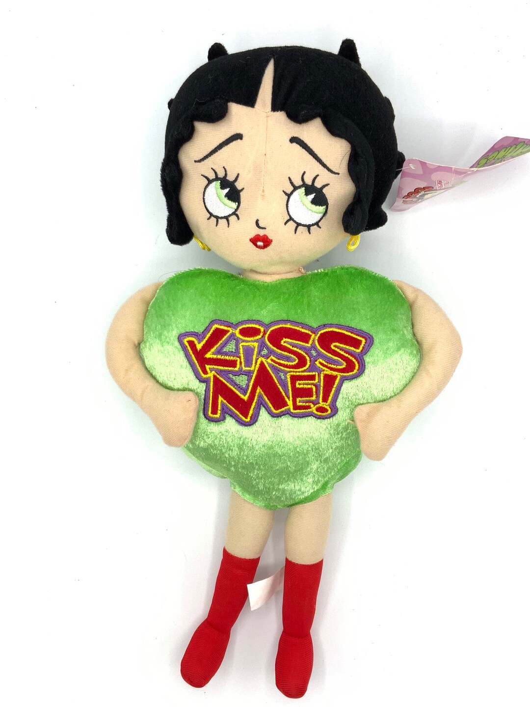 Gorgeous Collectible Betty Boop Stuff Doll With Green Heart, Kiss Me ...