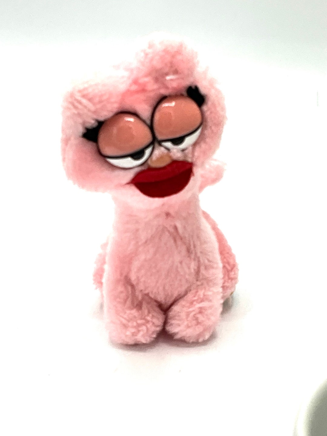 Gorgeous Collectible And Vintage Pink Stuffed Cat Arlene Garfield
