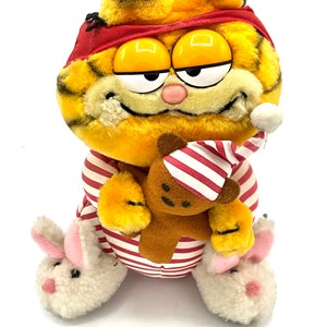 Gorgeous Collectible and Vintage Garfield and Pooky Pj Stuffed,orange ...