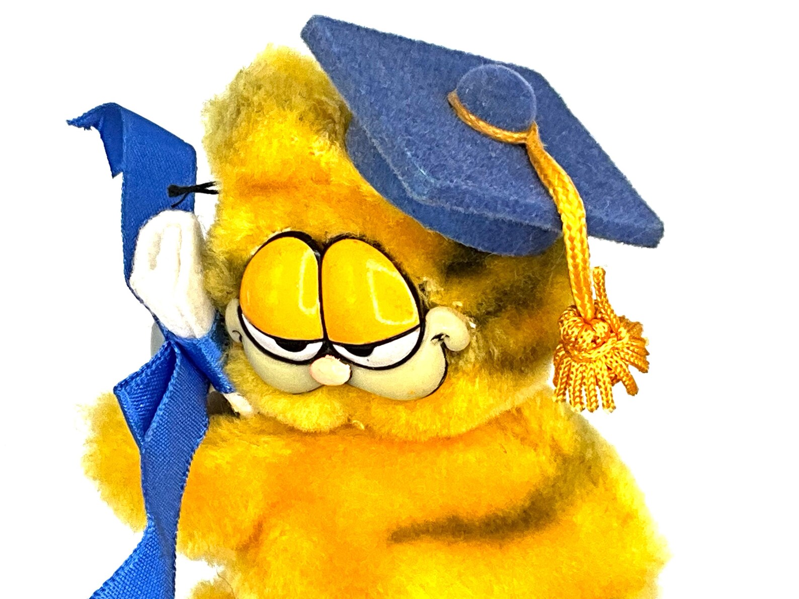 Gorgeous Collectible and Vintage Plush Pencil Clip Garfield, Graduated ...