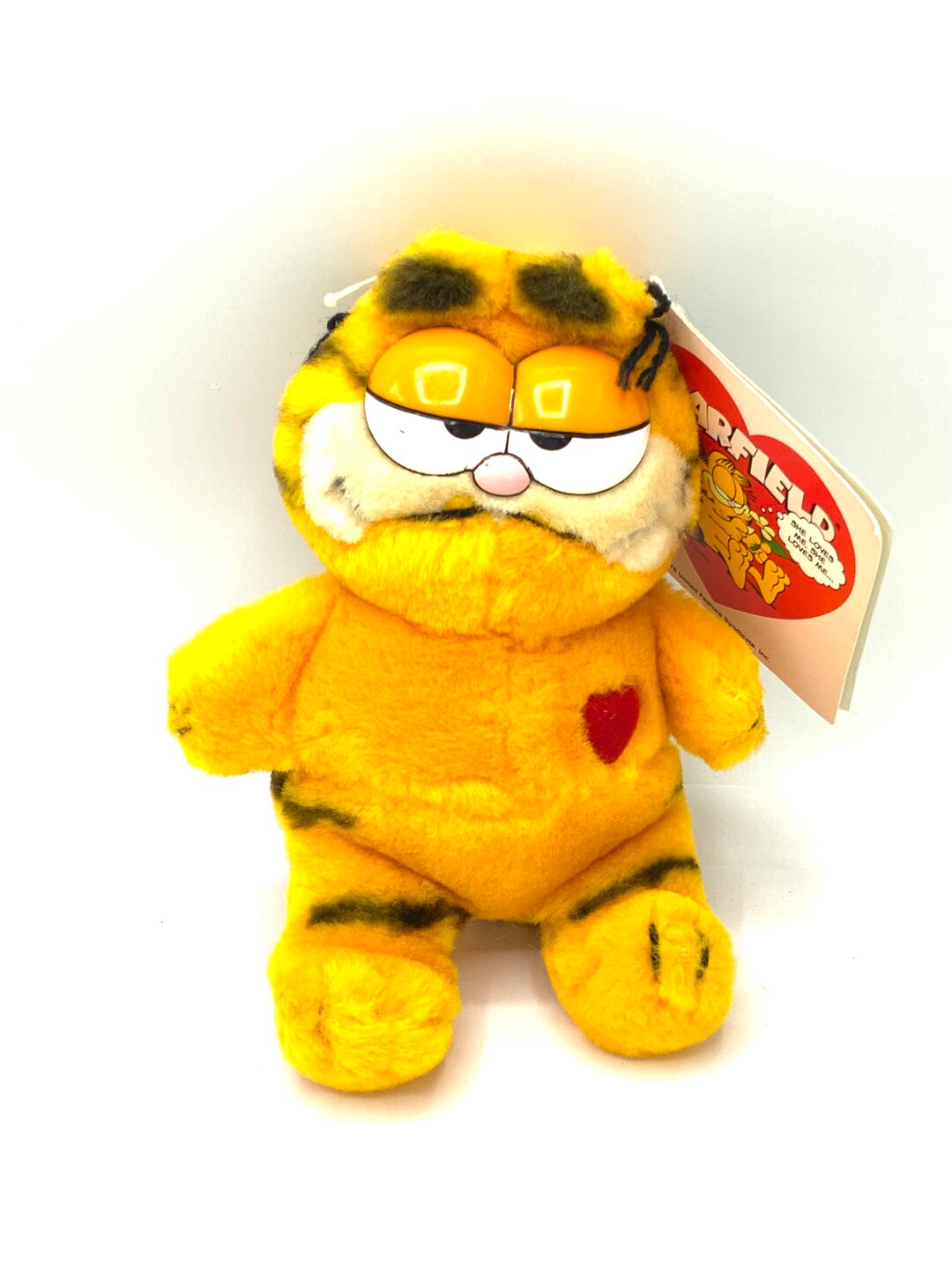 Gorgeous Collectible and Vintage Stuffed Garfield With Red Heart, Snow ...