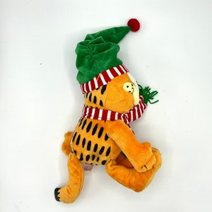 Gorgeous Collectible Vintage Stuffed Garfield Elf, With Scarfs, Push ...