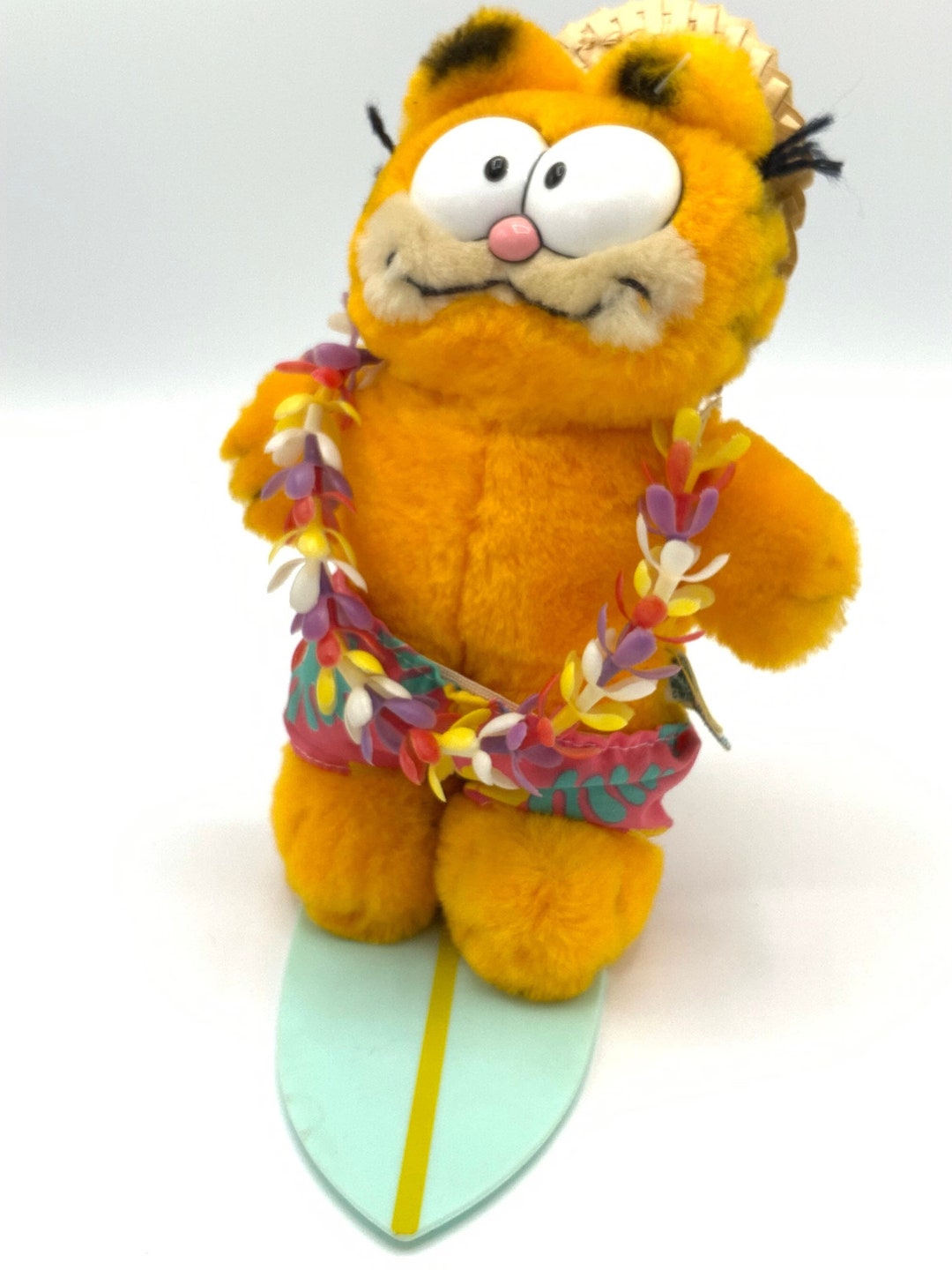 Gorgeous Collectible and Vintage Hawaiian Garfield With Surf Board and ...