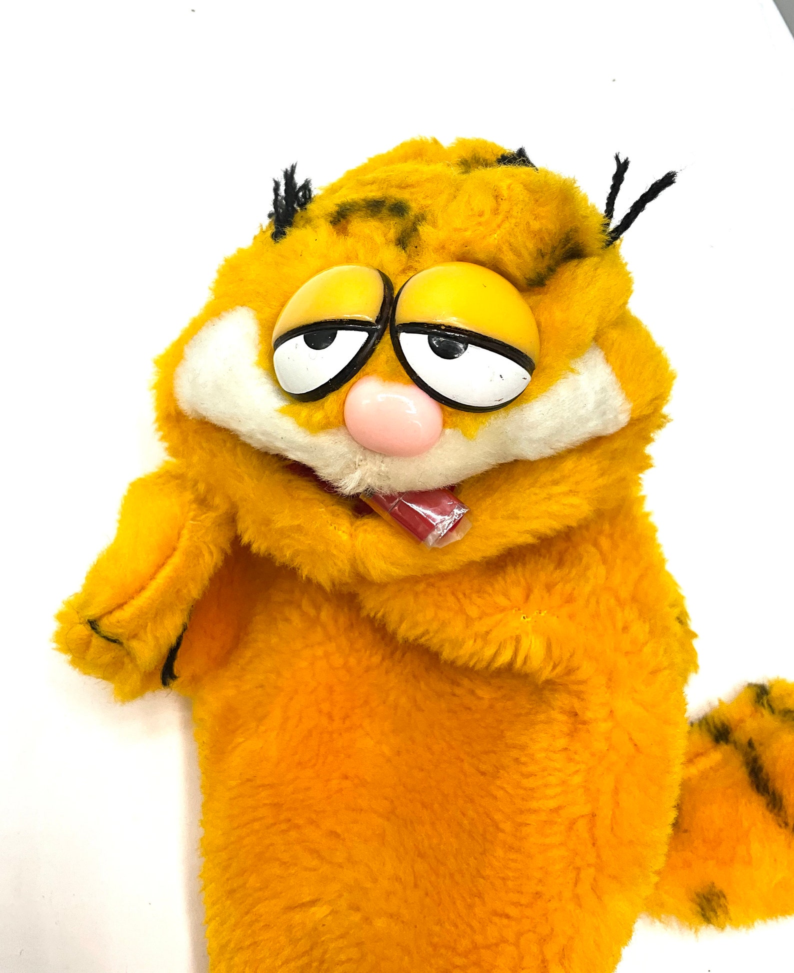 Gorgeous Collectible and Vintage Puppet, His Tongue Moves, Cat, Orange ...