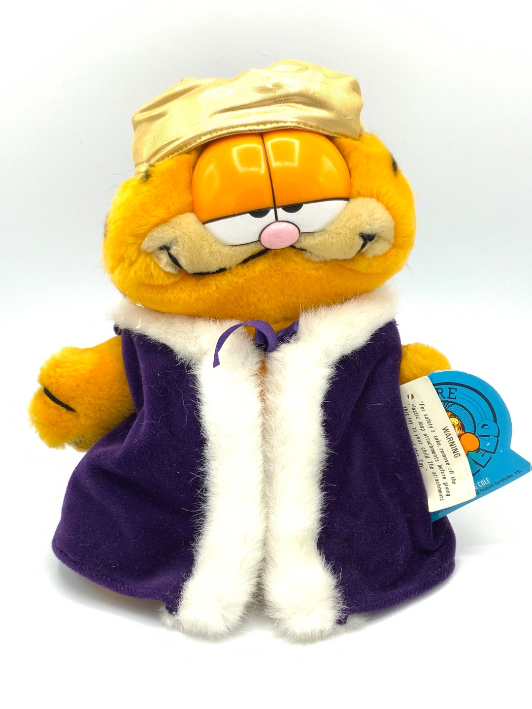 Gorgeous Collectible and Vintage Stuffed Animal Garfield, King, Crown ...