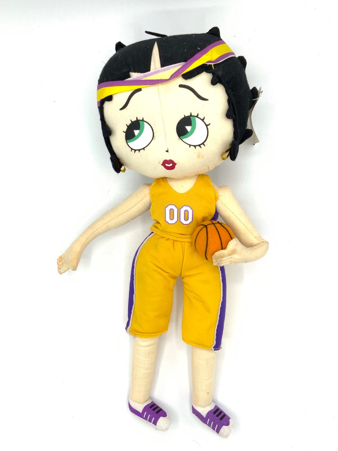 Gorgeous Collectible and Vintage Betty Boop Stuffed Doll as Basketball ...