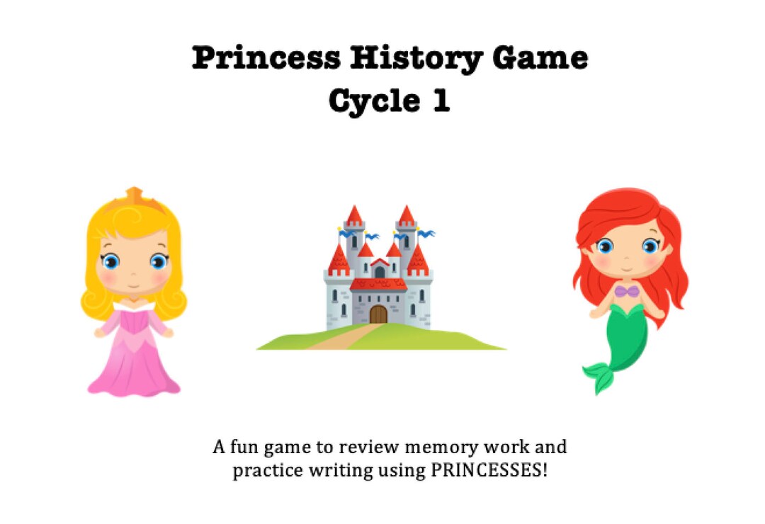 Princess History Game Cycle 1 - Etsy